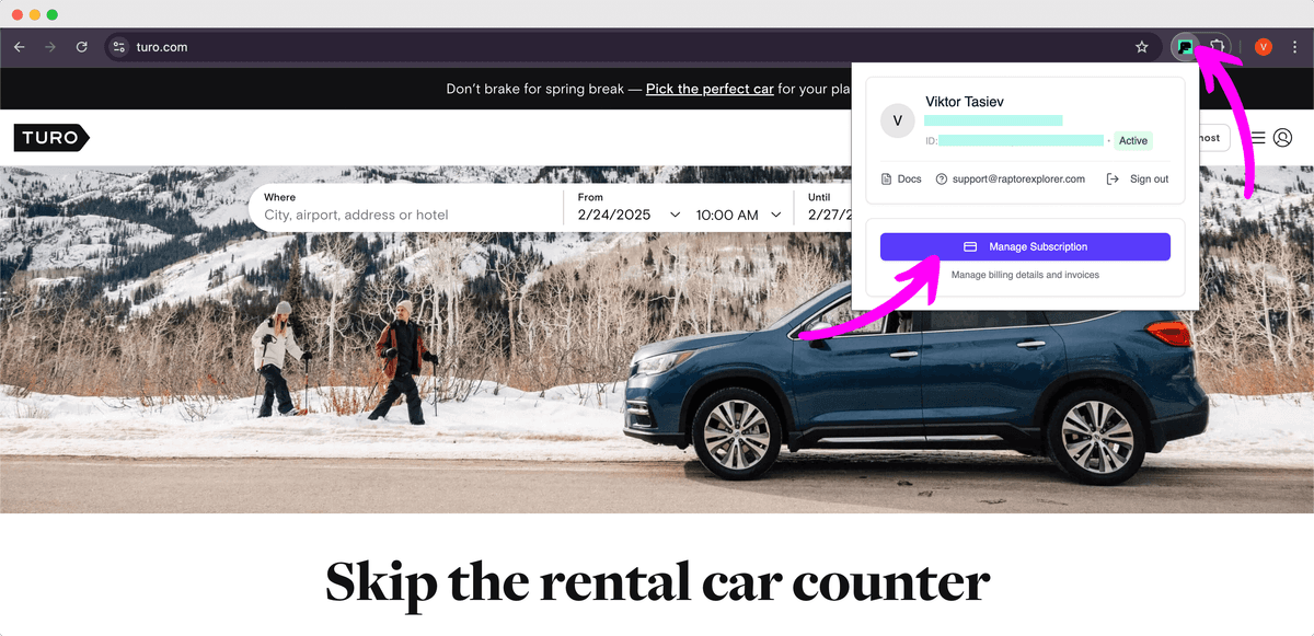 Instructions | Raptor Explorer - Car Sharing Analytics Tool