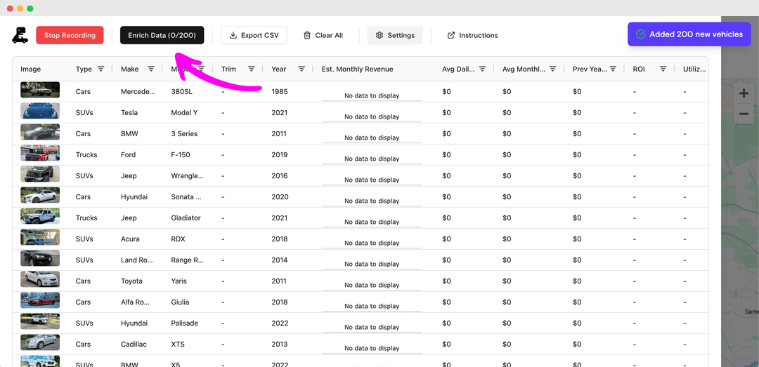 Instructions | Raptor Explorer - Car Sharing Analytics Tool